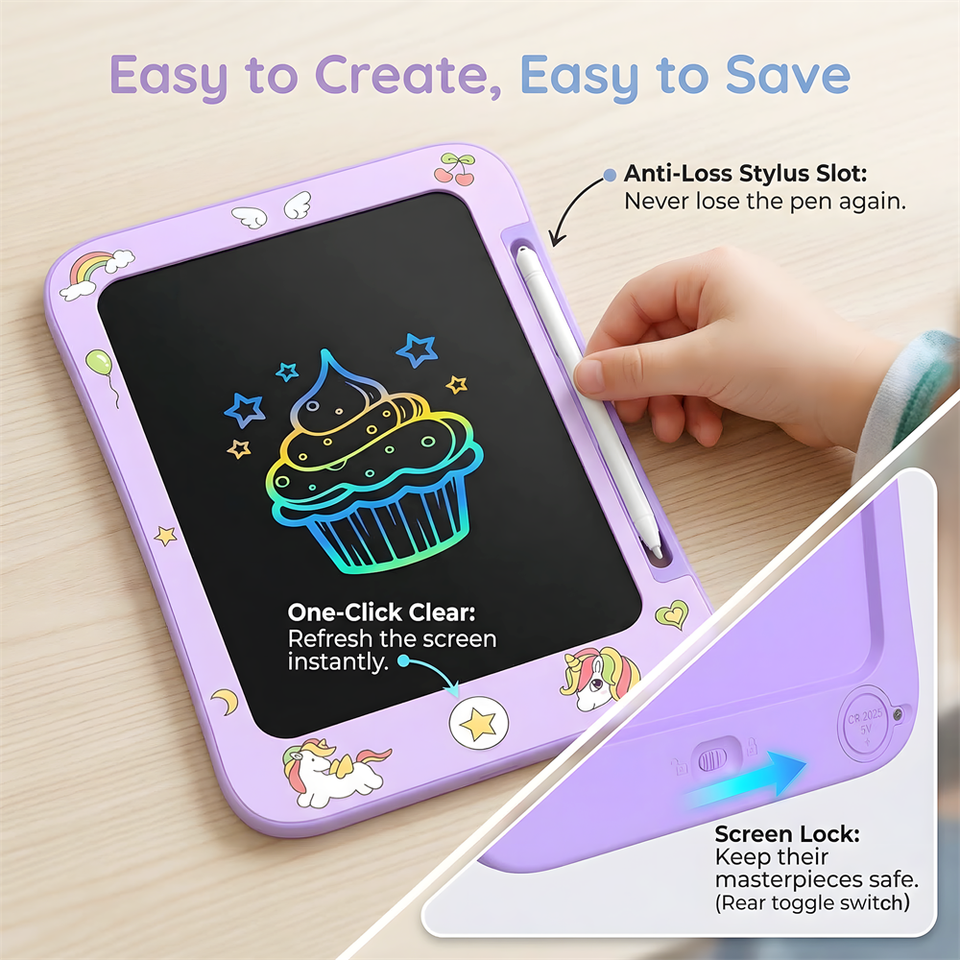 HX Kids Learning Drawing Boards Magic Stage Portable Lcd Drawing ...