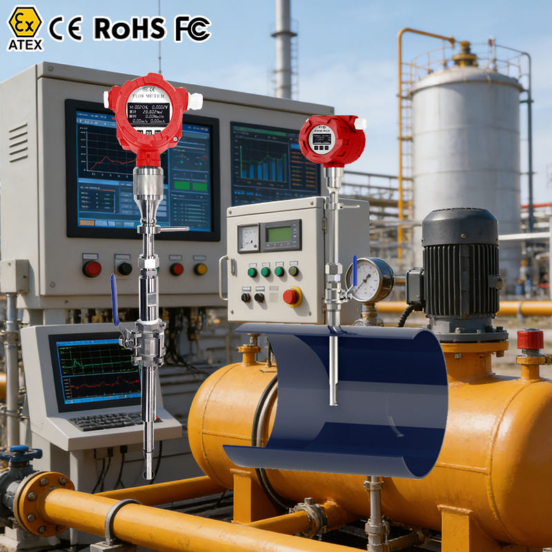 Compressed air Flow Meter Gas Flow Sensor 1 Inch Flow Meter Argon Flow ...