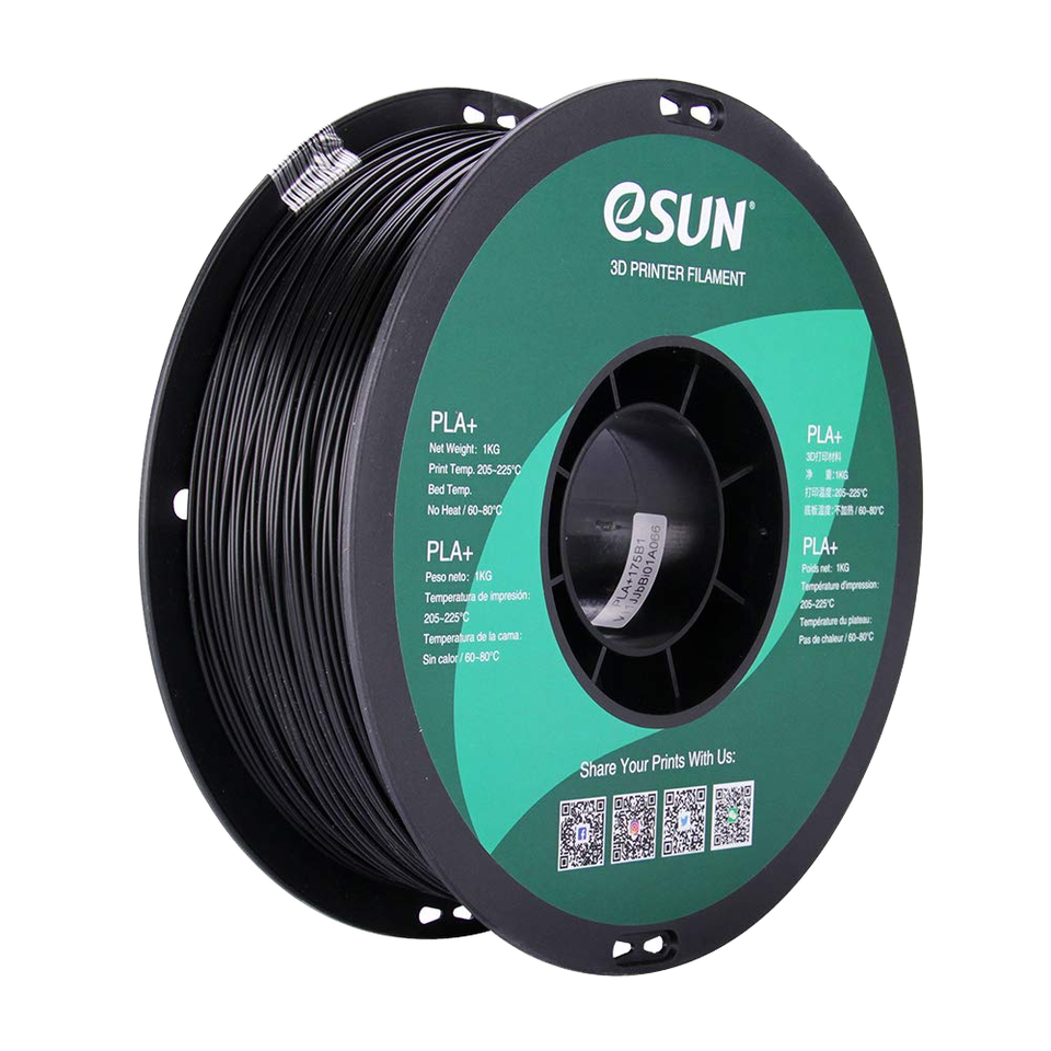 ESUN PLA PRO (PLA+) Filament 1kg Spool 1.75mm Black New Condition ...