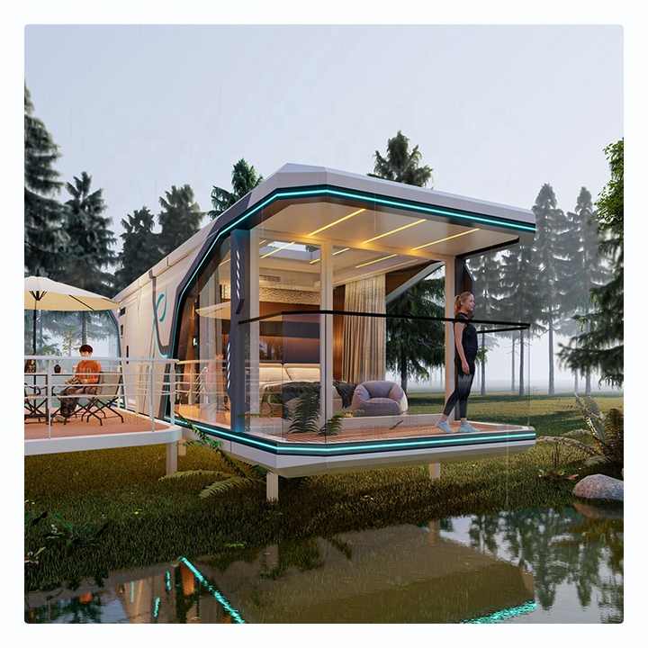 Outdoor Expandable Prefabricated Capsule Container House Modern Modular ...