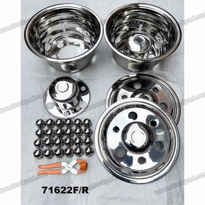 Chrome Wheel Covers for HINO, ISUZU, FUSO, NISSAN Trucks