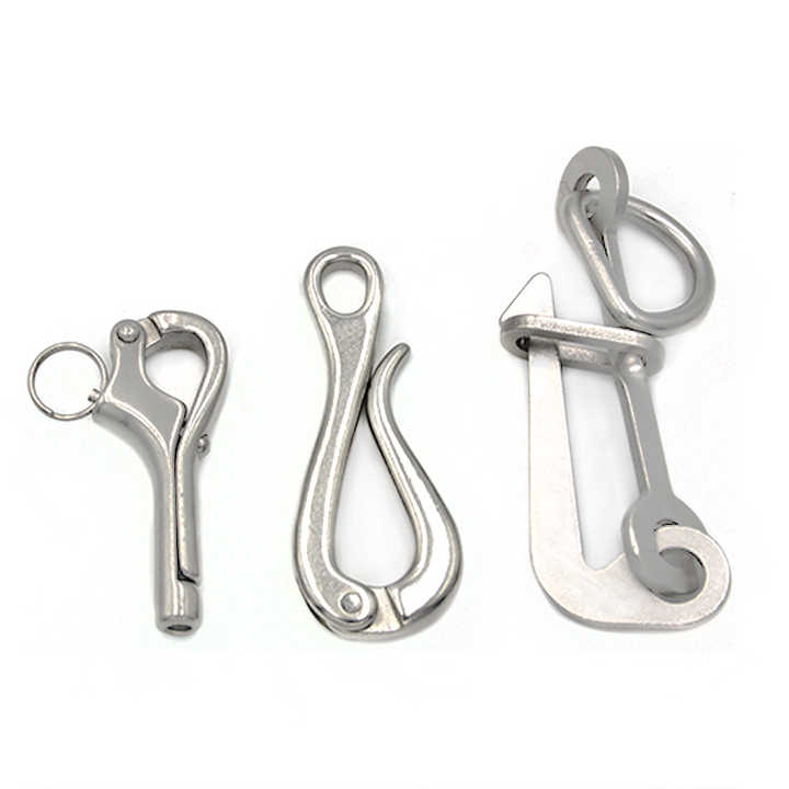 D-ring Swivel Type Black Stainless Steel Rotating Carabiner Pelican ...