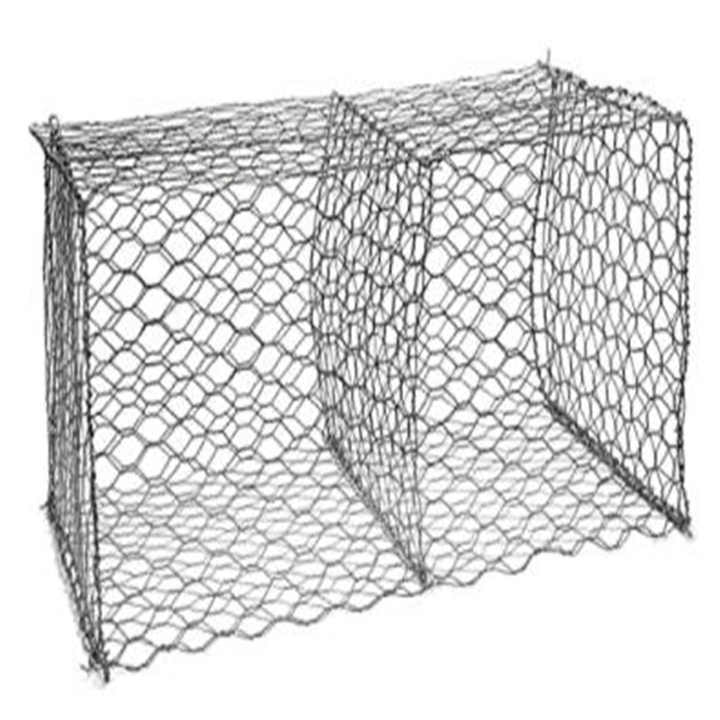 2*1*1 Zinc Coating or Pvc Hexagonal Gabion Box 8*10 Cm Hole 2.45 Mm ...