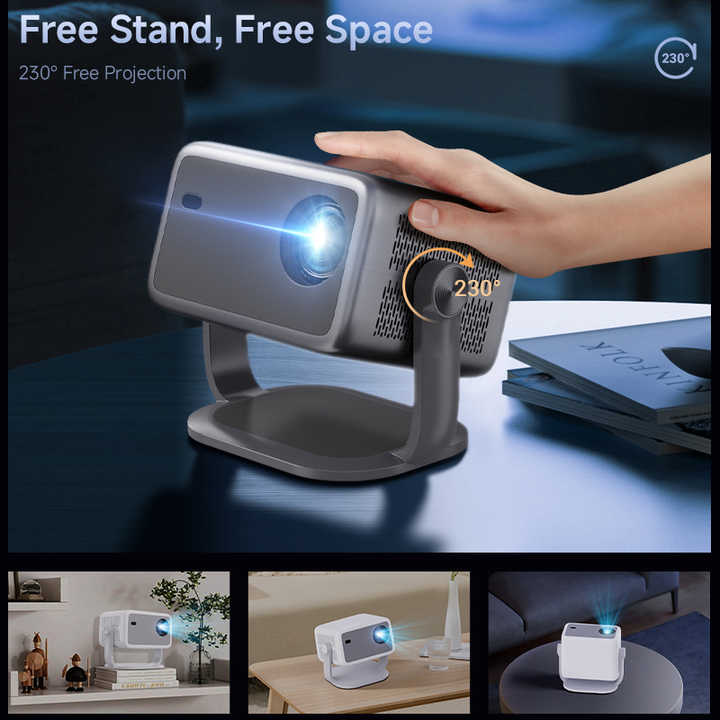 Hotack L018 HD Smart Android Phone Projector Portable Mini Home Theater Cinema Projector for ...