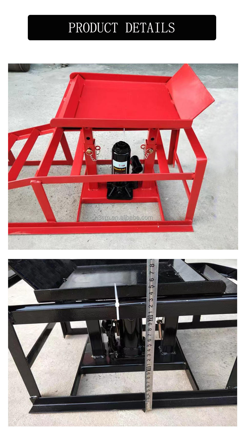 5T car ramp hydraulic steel car ramp jack Products from Shanghai 3CM ...