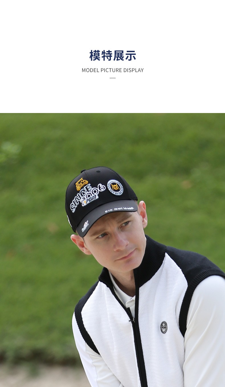 PGM MZ043 Custom logo men golf hats breathable golf cap premium quick ...