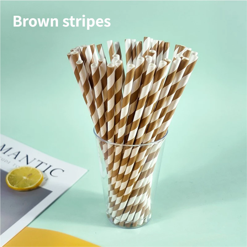 Wholesale Disposable Thick Paper Straws Environmentally Friendly Paper ...