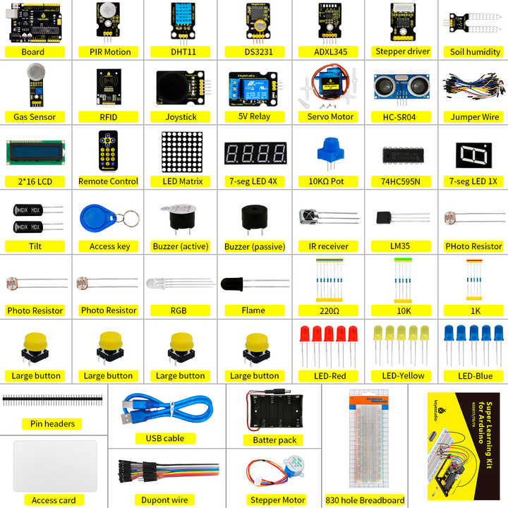 Keyestudio Super RFID Learning Kit - Arduino Starter