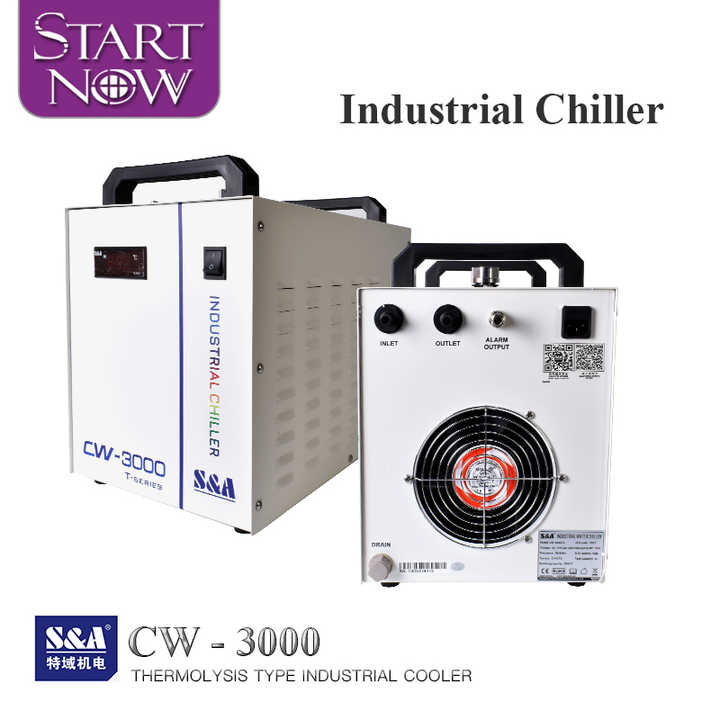 S & A CW3000系列工业冷水机CW3000DG CW3000TG CW3000AK用于数控主轴机80W CO2激光管1/2惠普冷水机组 ...