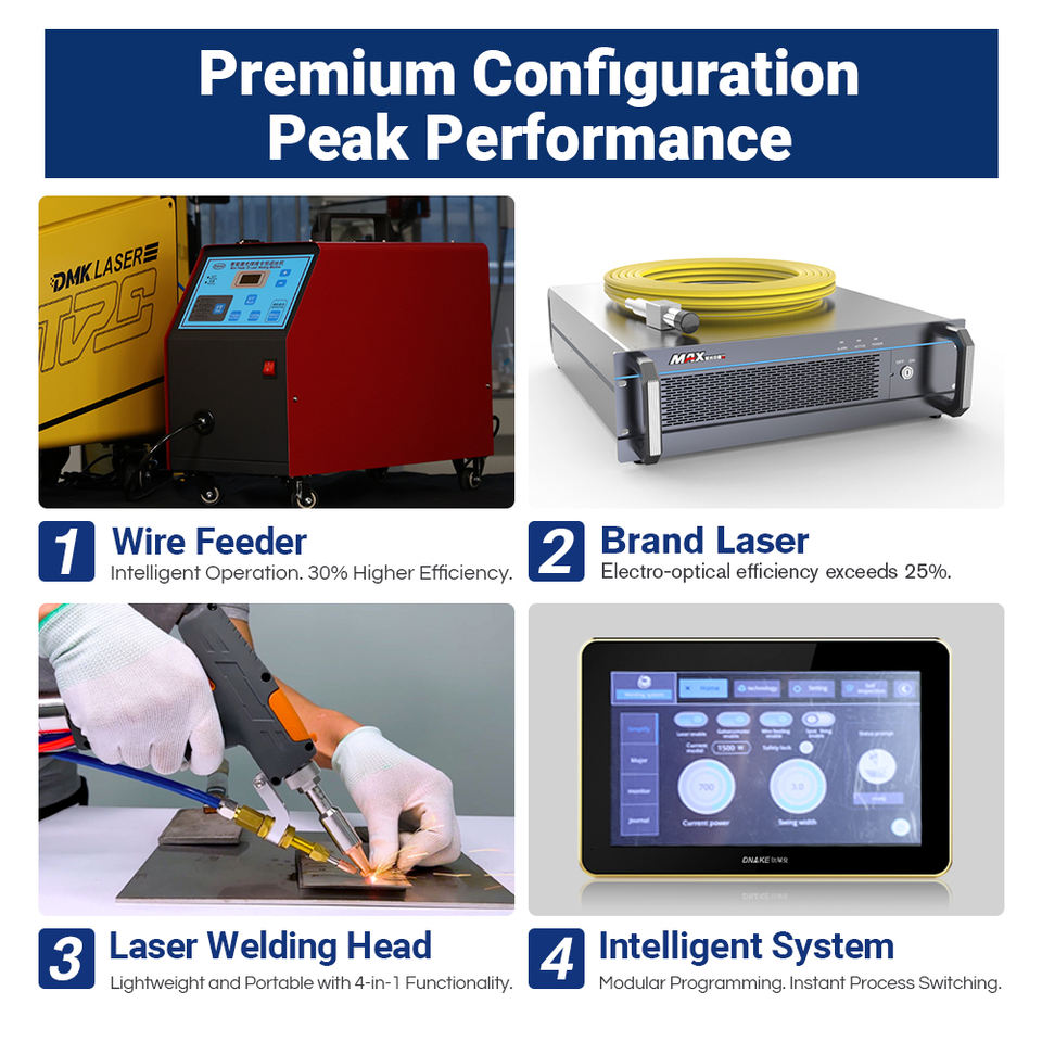 DMK Smart Air-Cooled Portable Laser Welding Equipment Handheld Fiber ...