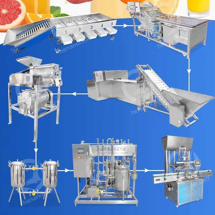 OCEAN Mini Mobile Fruit Process Plant - Efficient Juice Line