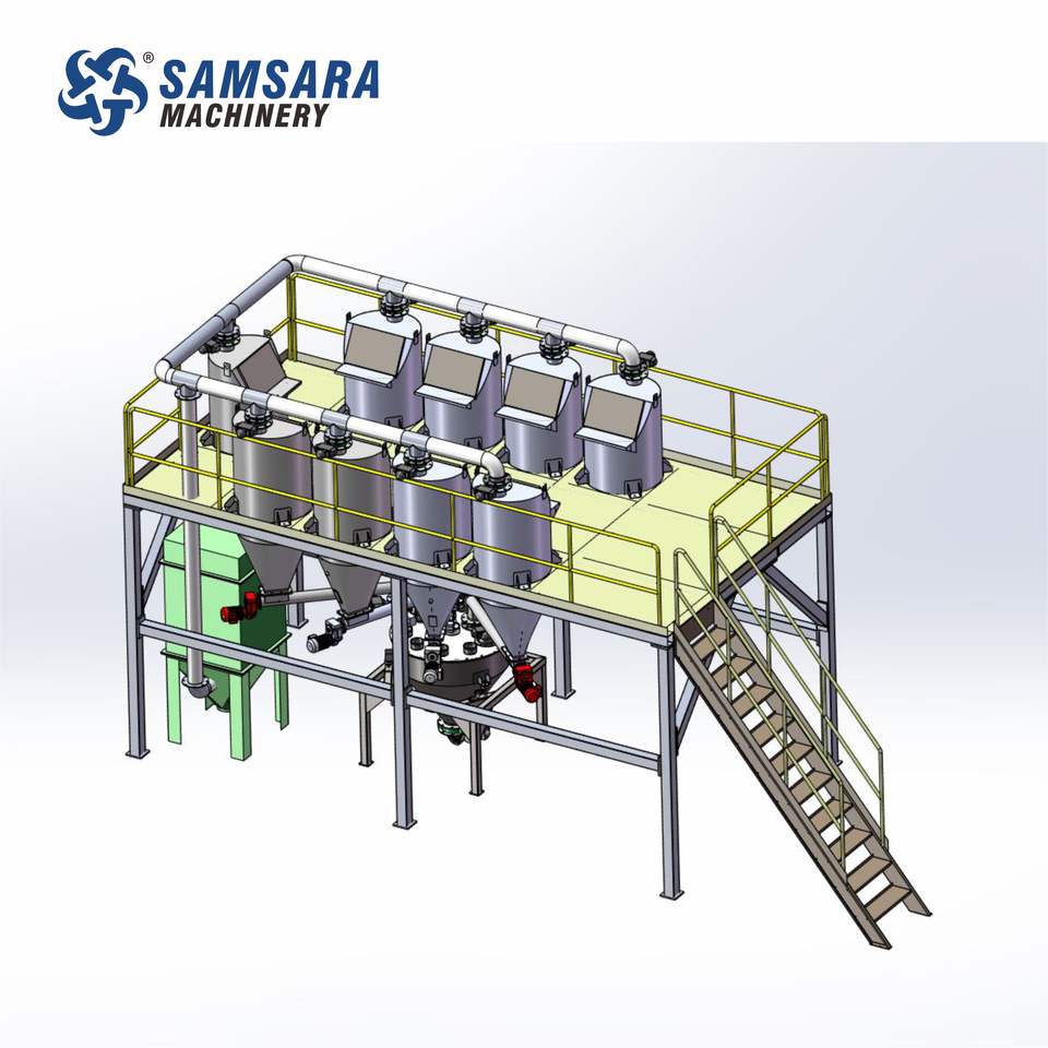 Additive Automatic Batching Dosing System Industrial Weighing Powder ...