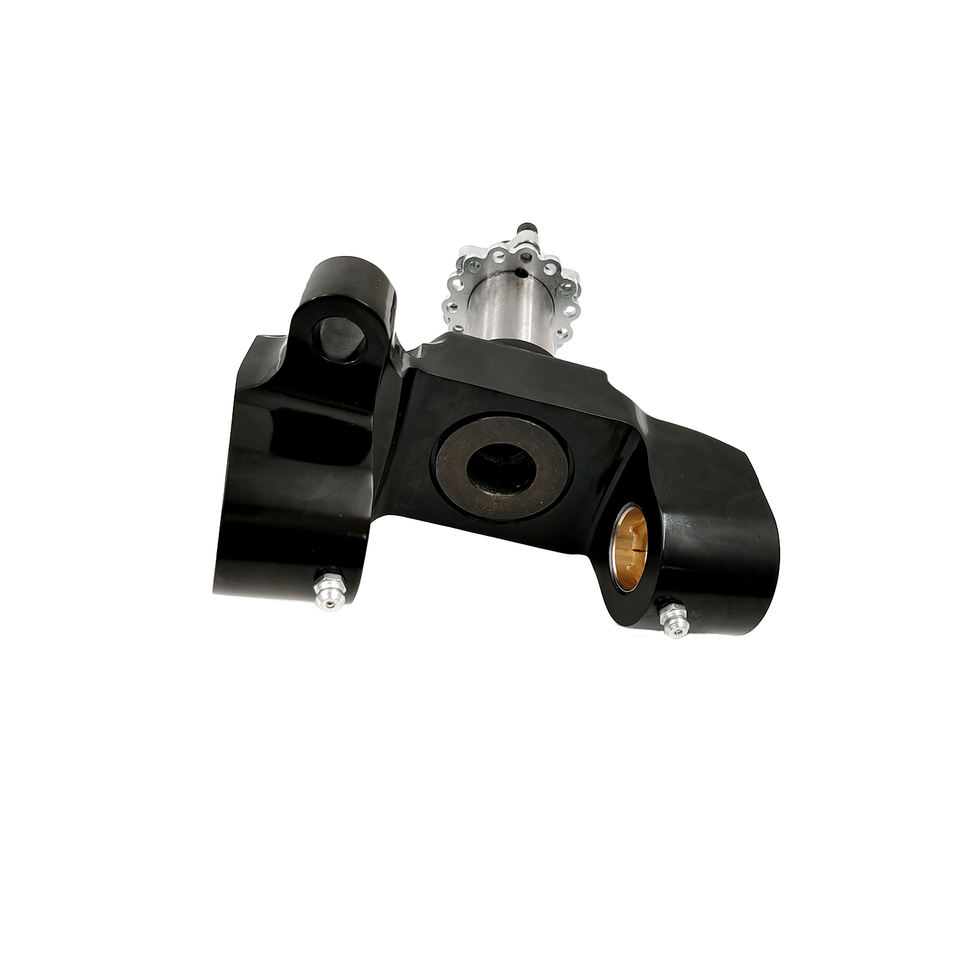 Black Sprint Car Front Spindle 7075 Aluminum and Chromoly Steel Shaft ...