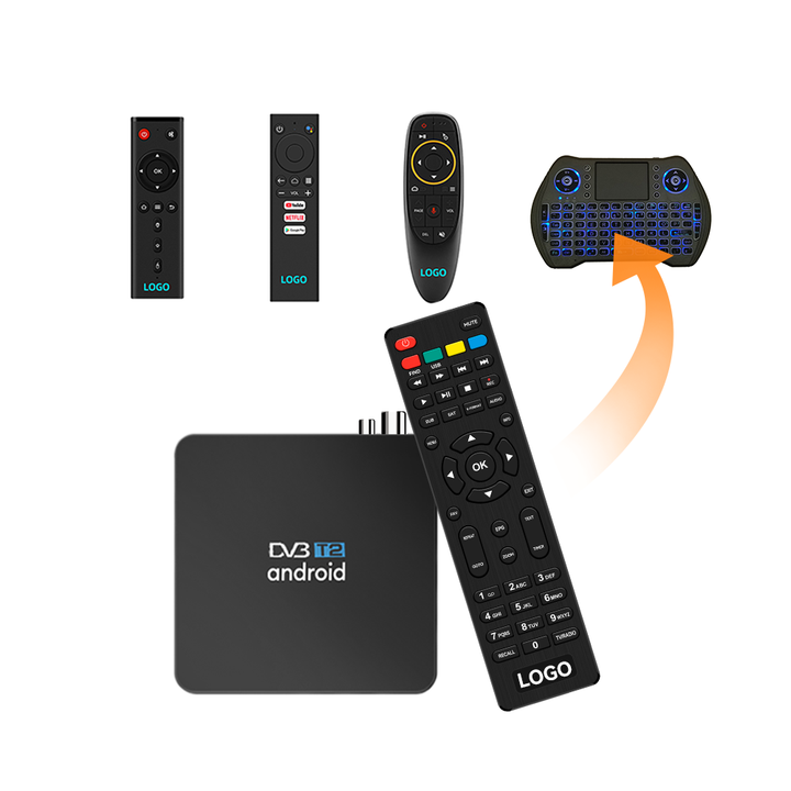 4K Hybrid TV Box OTT Amlogic S905X3 Decoder Combo Android 9.0 DVB T2 Set Top Box OTT+DVB T2 ...