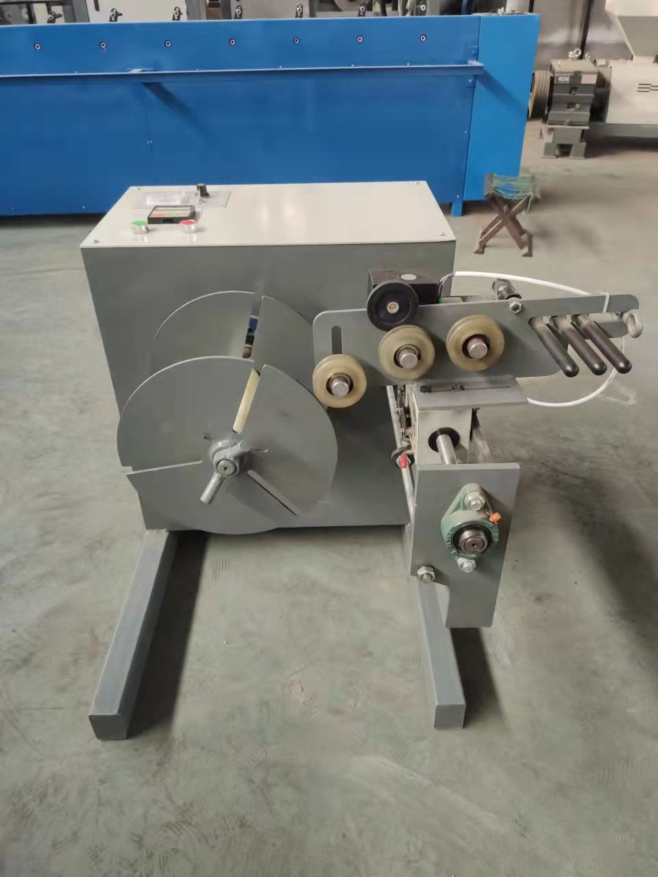 Plastic belt pp pe cotton twisted rope coiler/rope winding machine ...