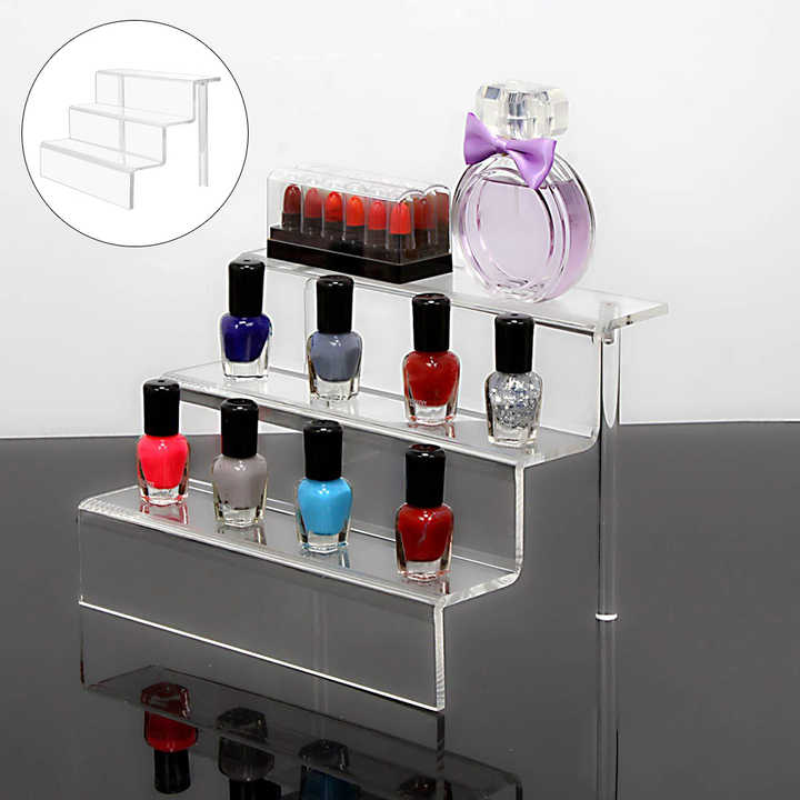 3 Steps Ladder Acrylic Display Stand Function Acrylic Riser Clear ...