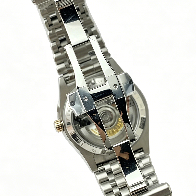 Automatic Mechanical Watch with Silver Sunburst Dial Stainless Steel ...