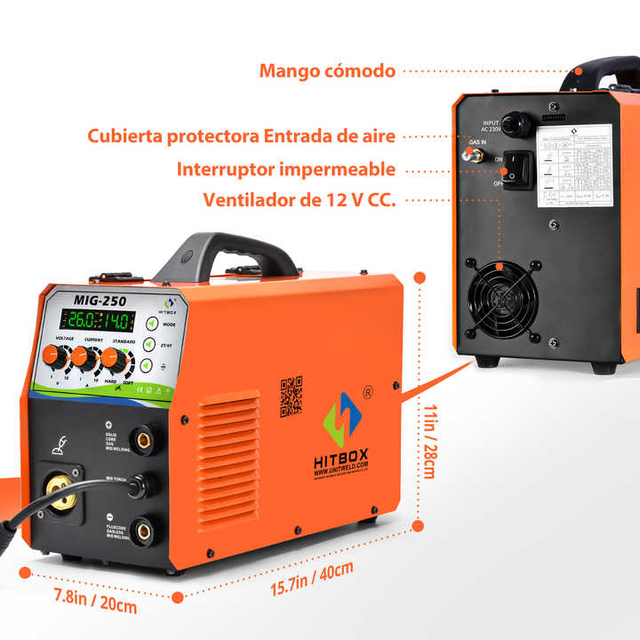 3 in 1 Welding Machine - MIG250 MIG/MMA/LIFT TIG MIG Welders