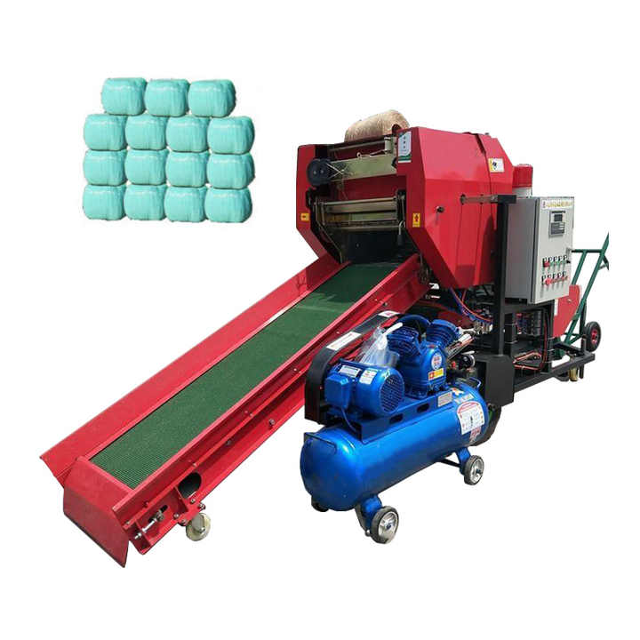 Automatic Circular Baling Silage Baler Machine Farm Use Mini hay Round ...