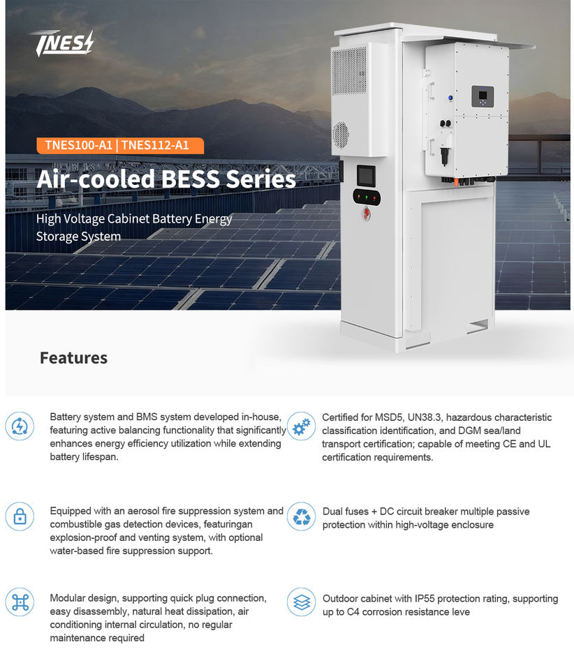 112kwh Air-cooled off Grid Inverter High Voltage Battery Active Balance ...