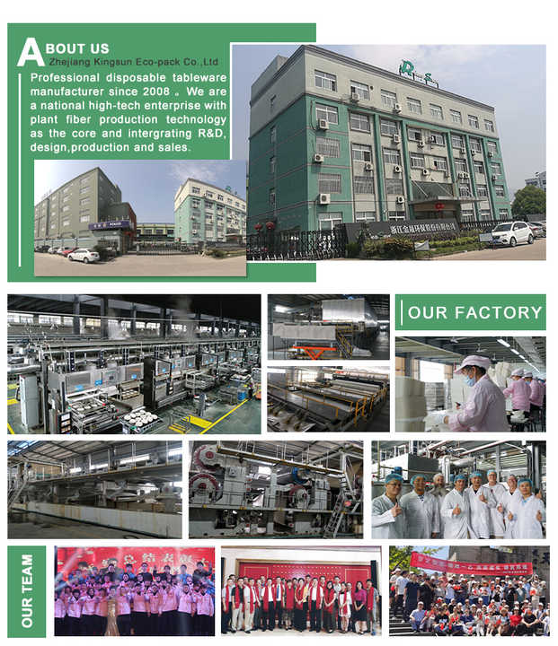 BPI Certified Disposable Round Plate Disposable Sugarcane Ripple Plate ...