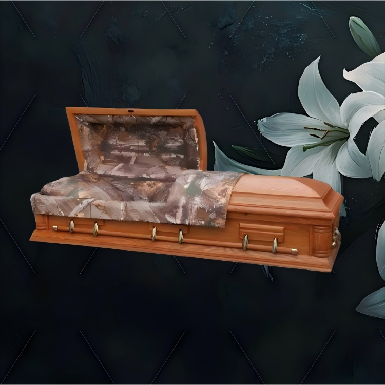 American Style Solid Oak Wood Coffin for Adult & Baby Funerals ...