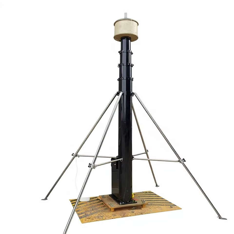 8-meter Electric Portable Telescopic Mast for Installation and Use with ...