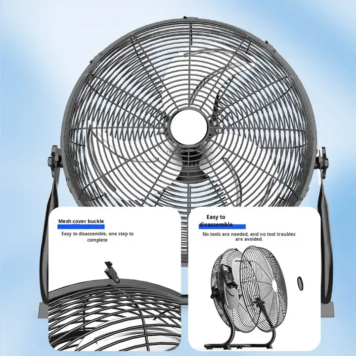 Eight-Speed Industrial Metal Fan Low-Electric Powerful Wind for ...