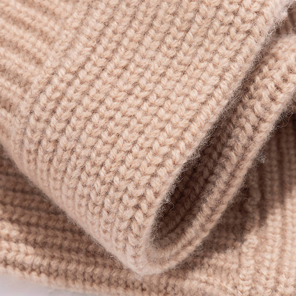 Real Wool Knit Bucket Hat for Women Soft Warm Ribbed Winter Fisherman ...