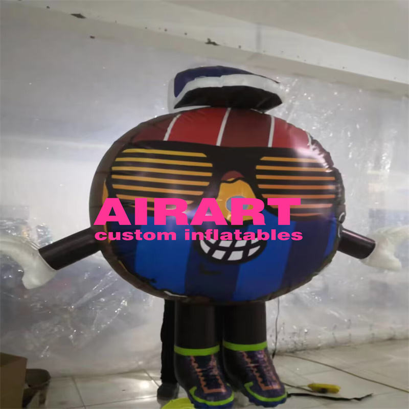 2.6m Tall Inflatable Suit Costume Adults Size Inflatable Player Costume ...