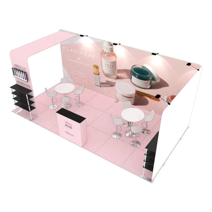 Foldable Aluminum Frame Custom Print Advertising 20x10 Modular Trade ...