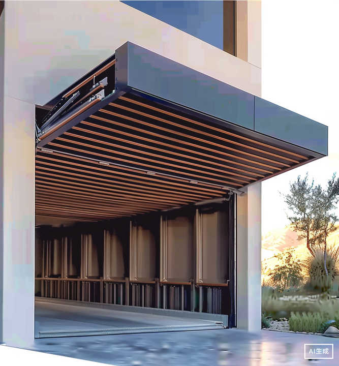 Customized High-end Automatic Counterweight Canopy Villa Garage Door ...