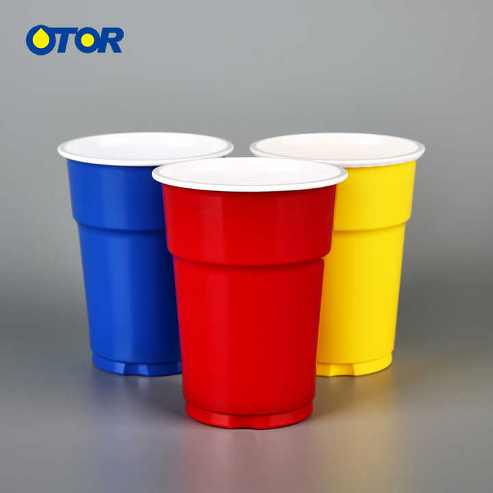 Otor 6oz Red Party Cups Disposable Plastic Cold Beer Cups - Buy 6oz Red ...