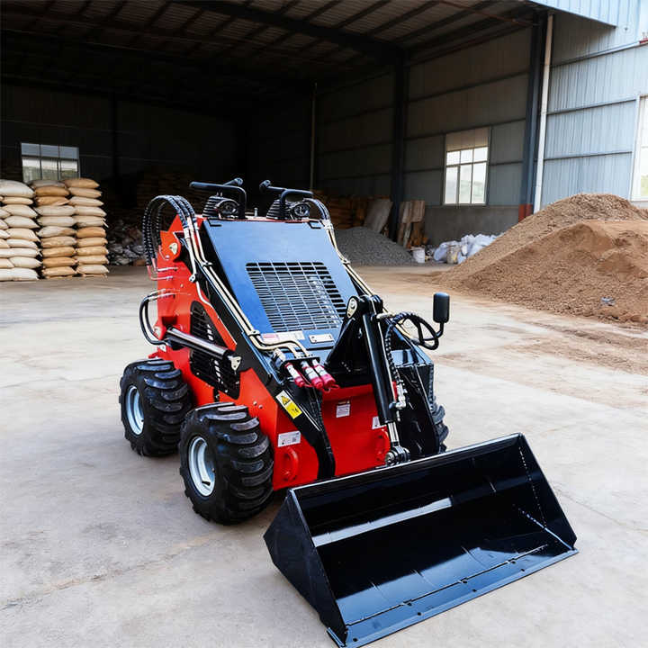 Mini Wheeled Skid Steer Loader with PLC Diesel Engine High Load ...