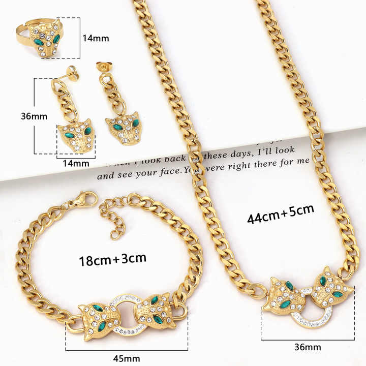 Shop Our New Arrival Luxury Stainless Steel Jewelry Set