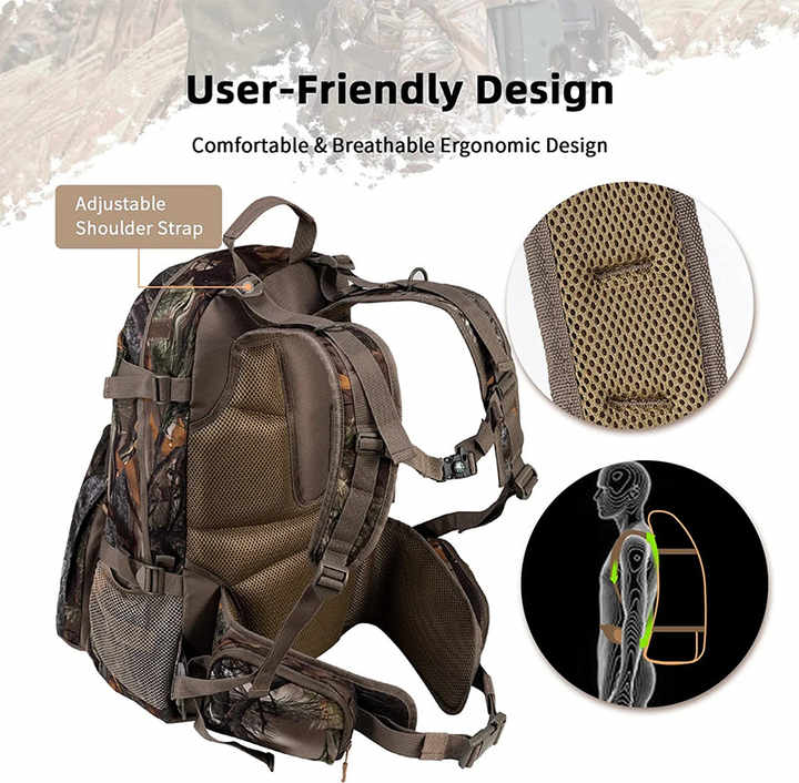 Camouflage Hunting Backpack With Compass for Outdoor Activities Turkey ...