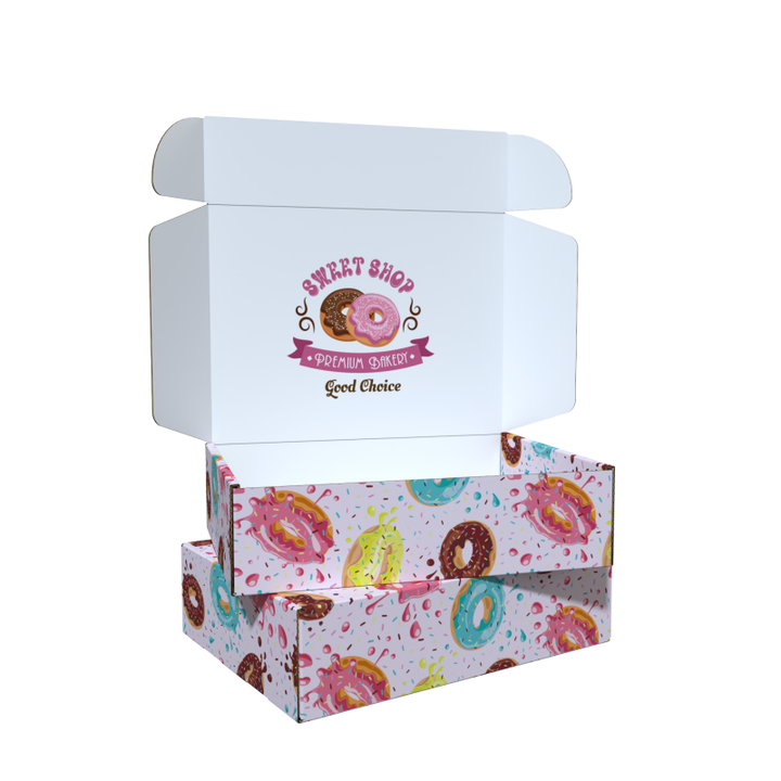 Low Quantity Biodegradable Sweet Cookie Donut Paper Box Matt Sweet ...