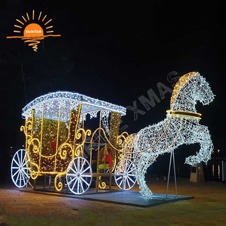 Customizable 3D Large Christmas Vehicle motif Holiday Giant LED ...