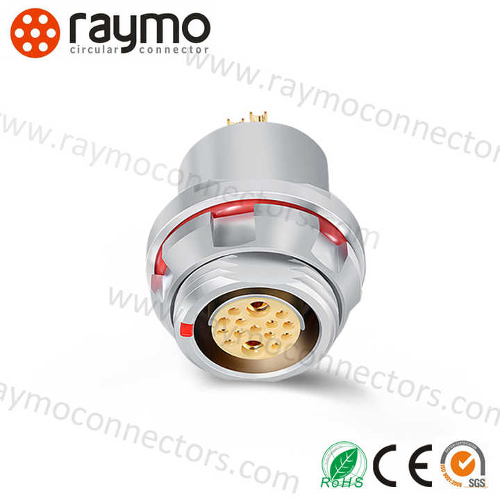 F Series 19 Pin Circular Connectors - IP68 Panel Socket
