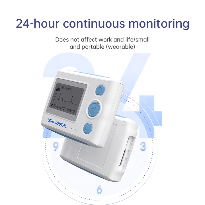 LEPU TH12 - Advanced 24 Hour Holter Heart Test ECG Monitor