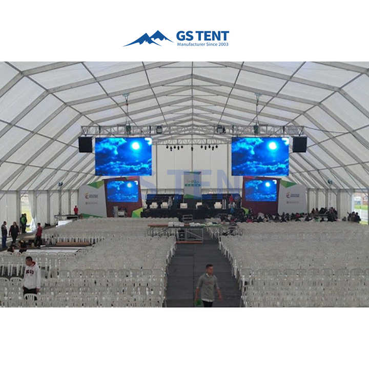 Large Outdoor Aluminum Structure Transparent Polygon Roof Marquee ...
