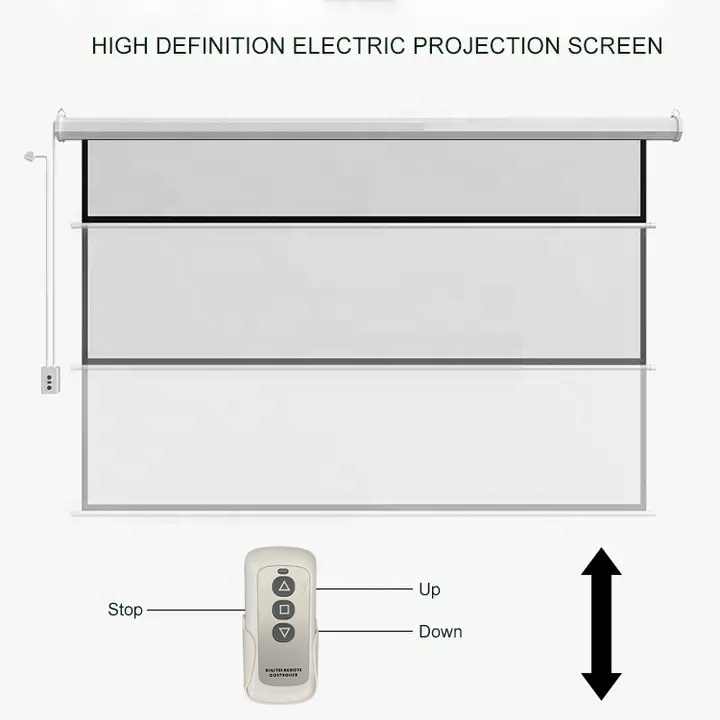 100 Inch Motorized Projector Screen - High Quality Home Theater