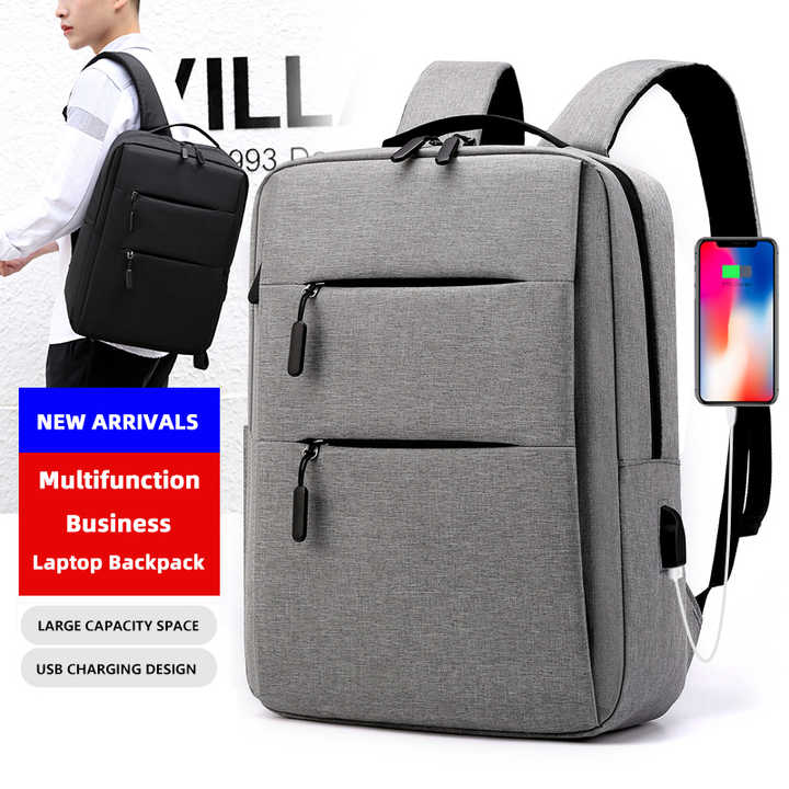 Large Capacity Fashion USB Charging Port Waterproof Backpack