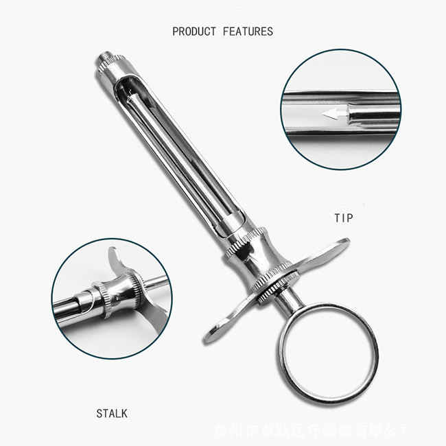 Metal Dental Injection Syringe Stainless Steel Dental Anasesthesia ...