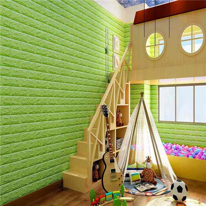 Wholesale Self Adhesive 3D Foam Wallpapers for Home Decor