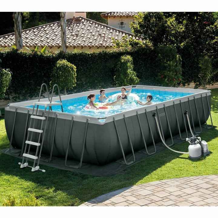 INTEX 9.75m x 4.88m Ultra XTR Above Ground Pool with Saltwater System
