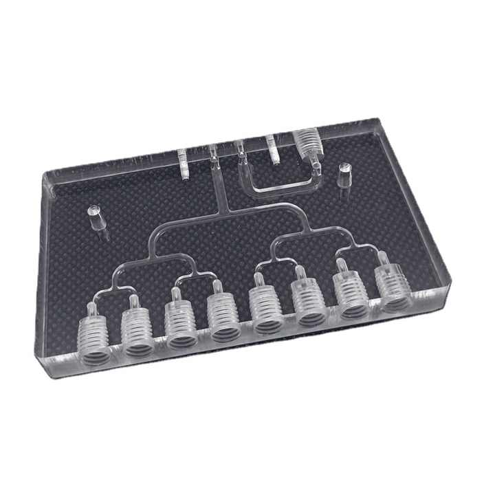 Custom Microfluidic Plastic Chips for High Throughput Biology