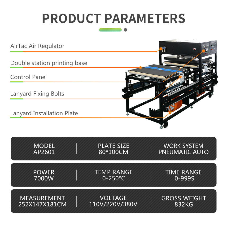 AP2601 Automatic Sublimate Lanyard Machine Double Side Printing Machine ...