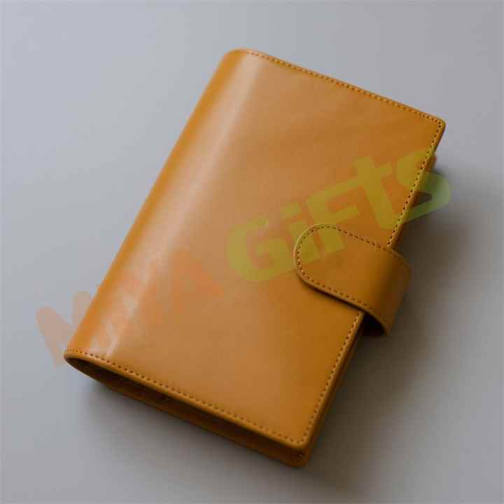 Custom Genuine Leather 6 Ring Binder Planner Organizer Cover Top Grain ...