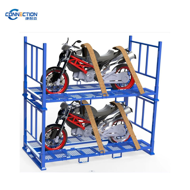 Steel Motorcycle Transport Stacking Pallet Rack Stillage Motorcycle ...